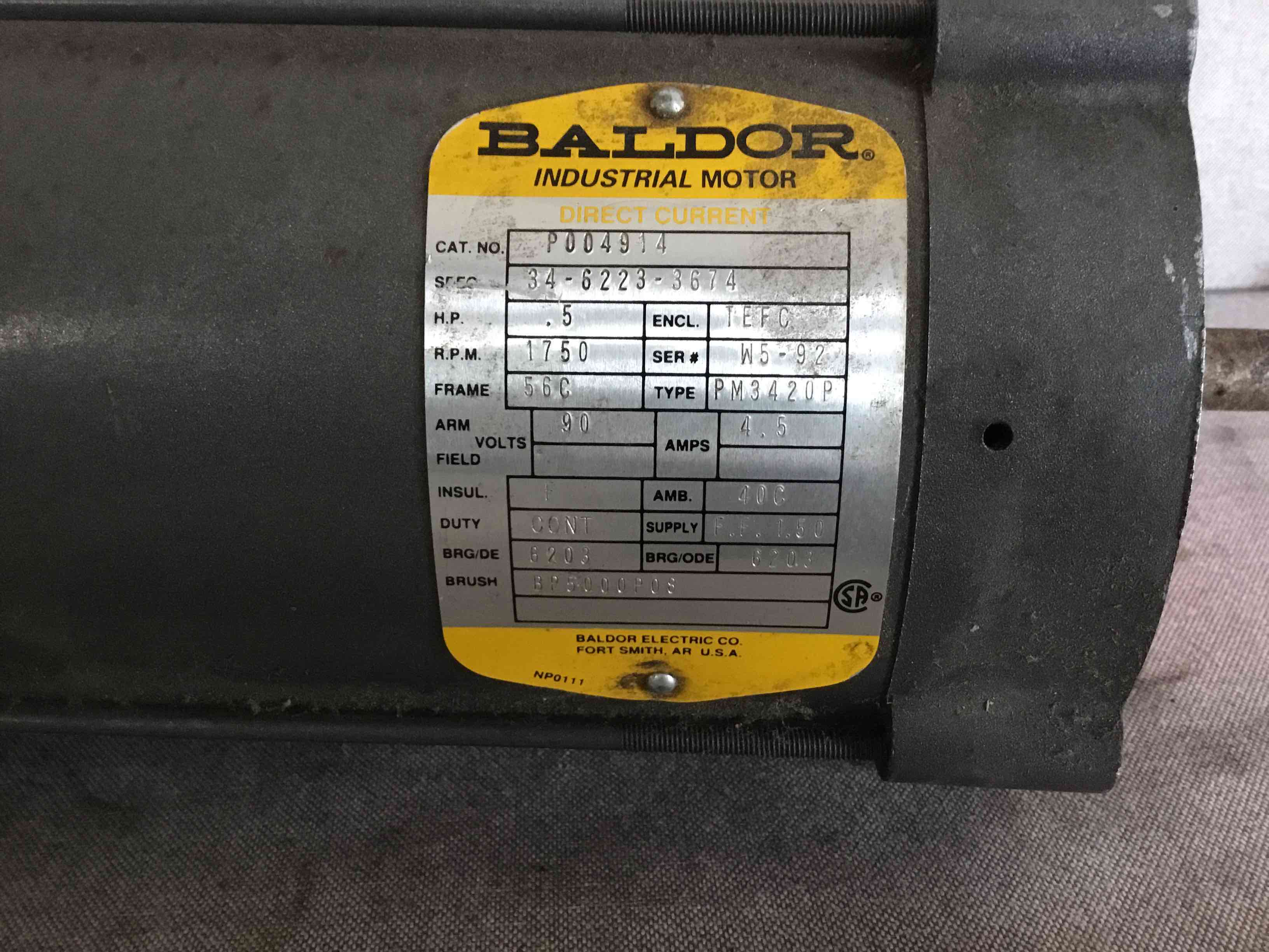 Baldor P004914 Motor | MFGPartsPlus